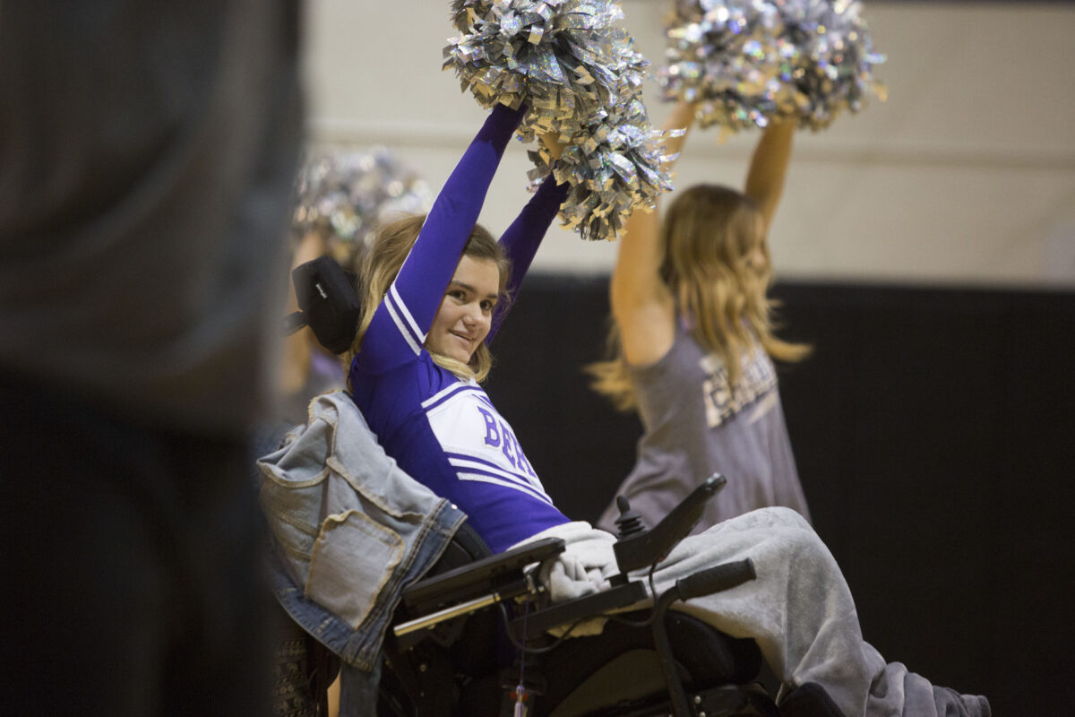 Box Elder senior realizes cheerleading dream despite neurological ...
